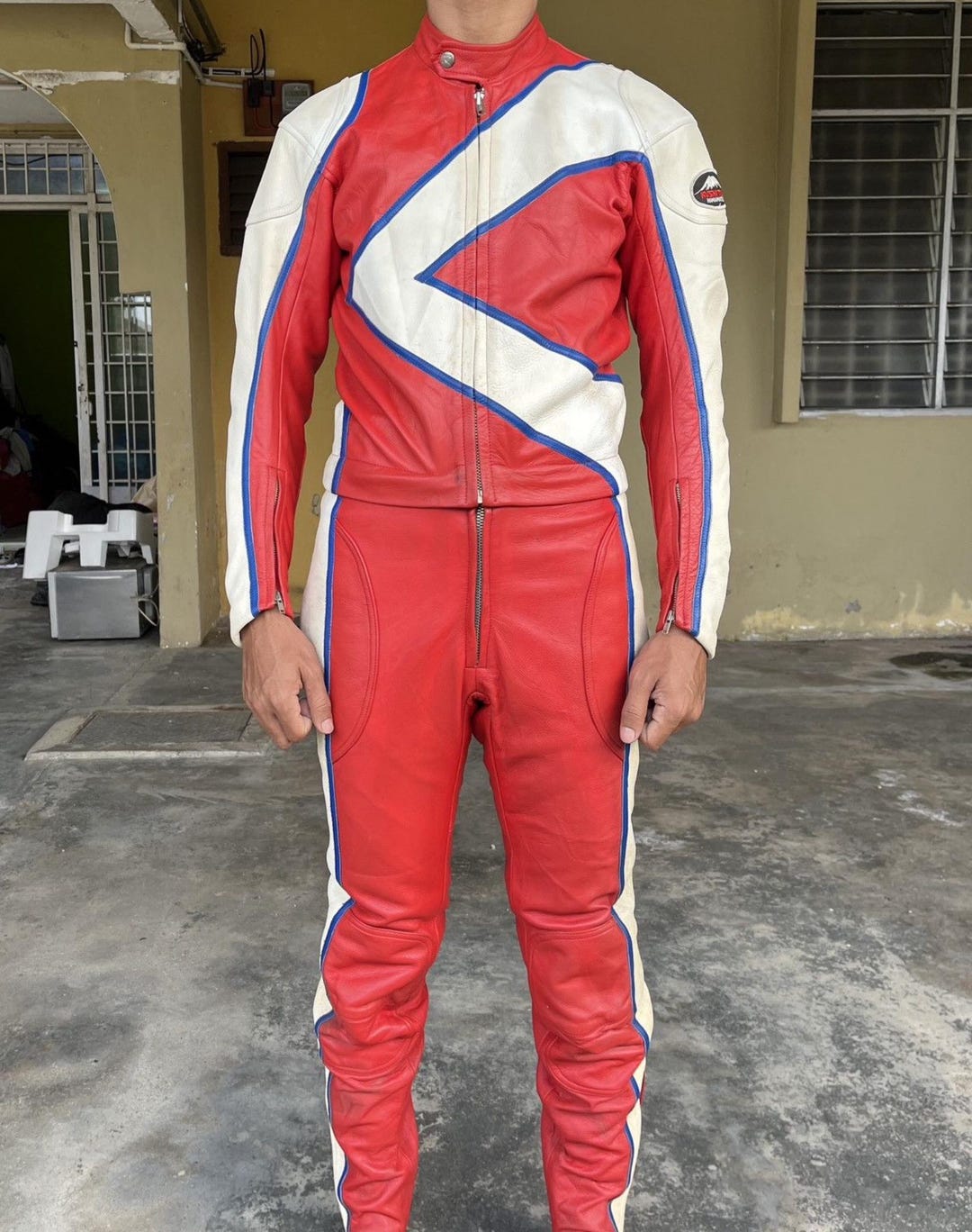 Vintage 90s Kushitani Motorsport Full Suit Leather Bike Gear 2 Piece ...
