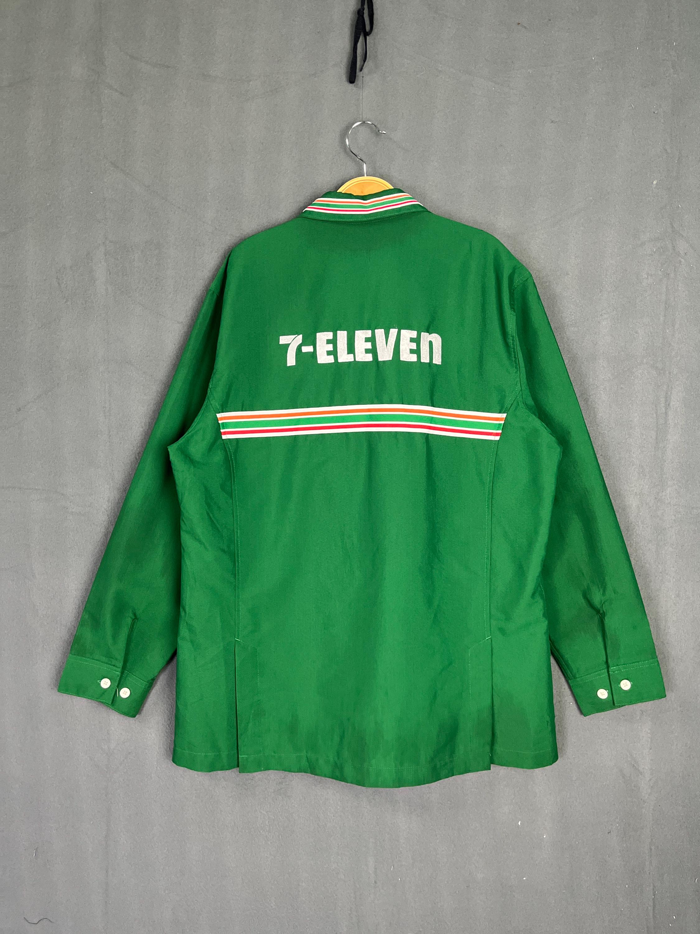Vintage 7E 7-eleven Workers Uniform Work Wear Multipocket Zipper Long ...