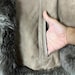 Adar Made in Spain Suede Genuine Leather Shearling Fur Coat Mohair ...