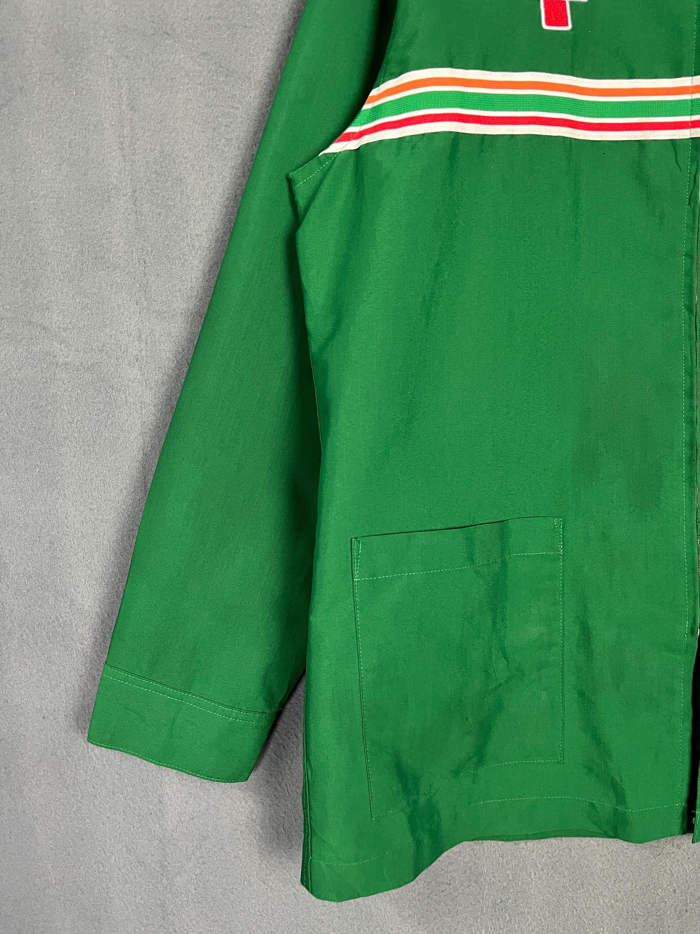Vintage 7E 7-eleven Workers Uniform Work Wear Multipocket Zipper Long ...