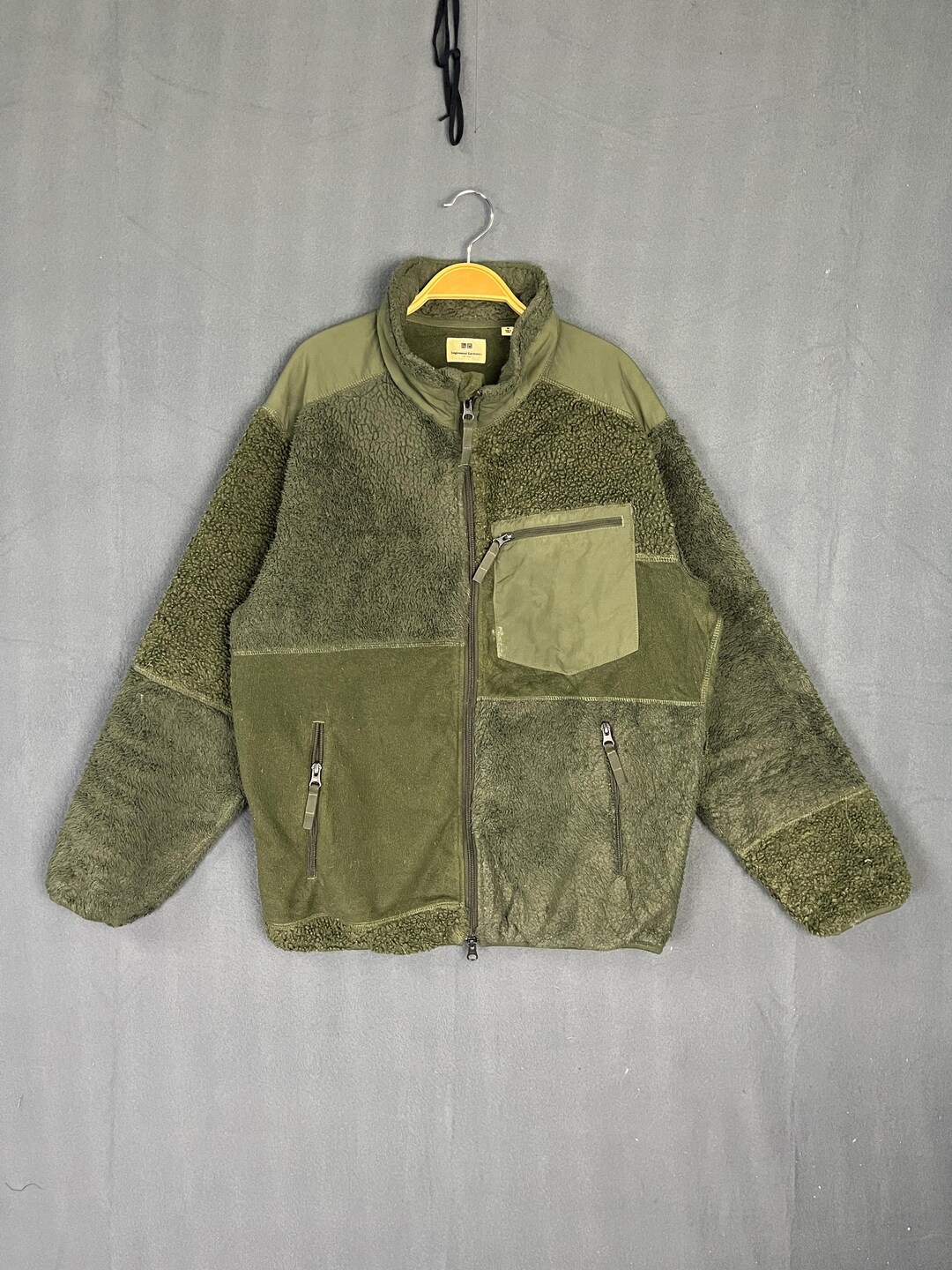 F/W 2019 Engineered Garments New York Uniqlo Patchwork Fleece Jacket ...