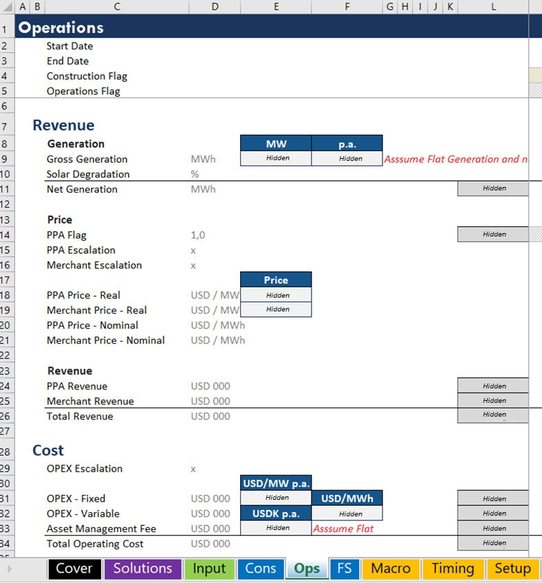 Project Finance Modelling Test - Basic - Etsy