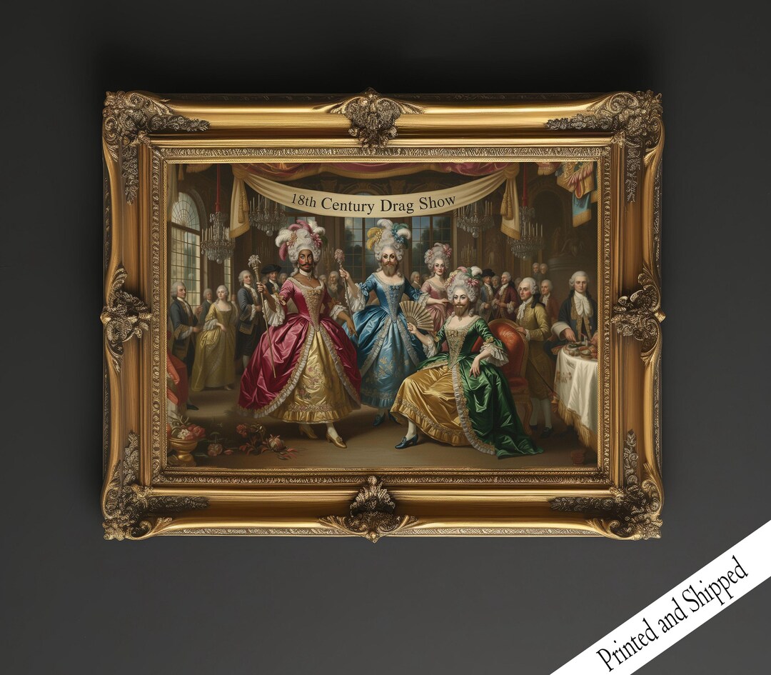 Rococo Drag Show Art Print: 18th Century Satire - Etsy