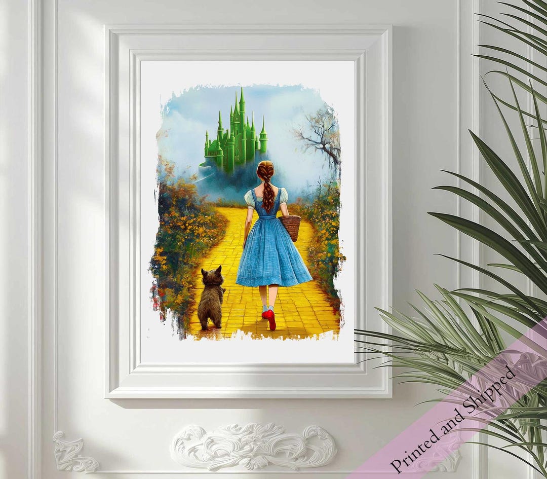 Dorothy and Toto, Wizard of Oz Home Decor, Emerald City Art, Poster Art ...