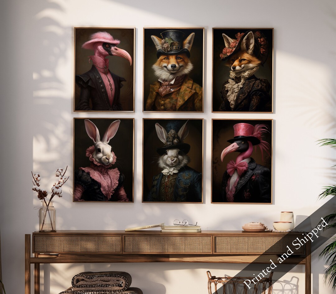 Set of 6 Victorian Portrait Prints, Printed and Shipped, Art Poster ...