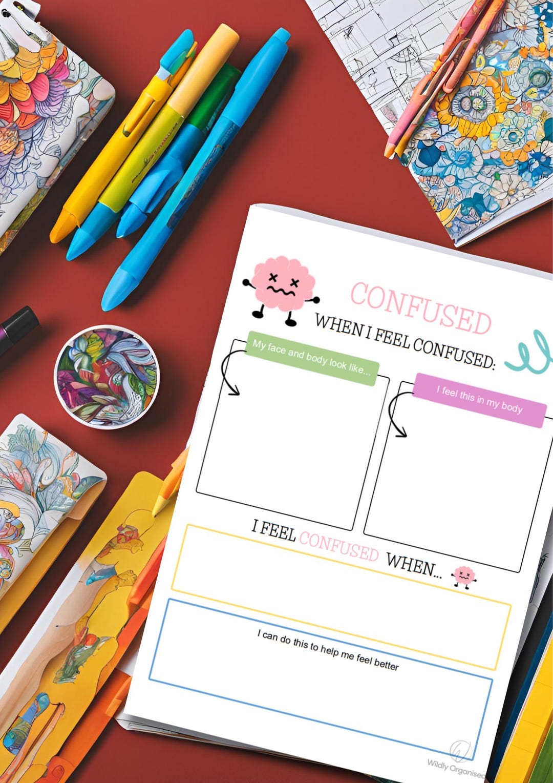 Feelings and Emotions Workbook for Kids - Digital Download | Emotional ...