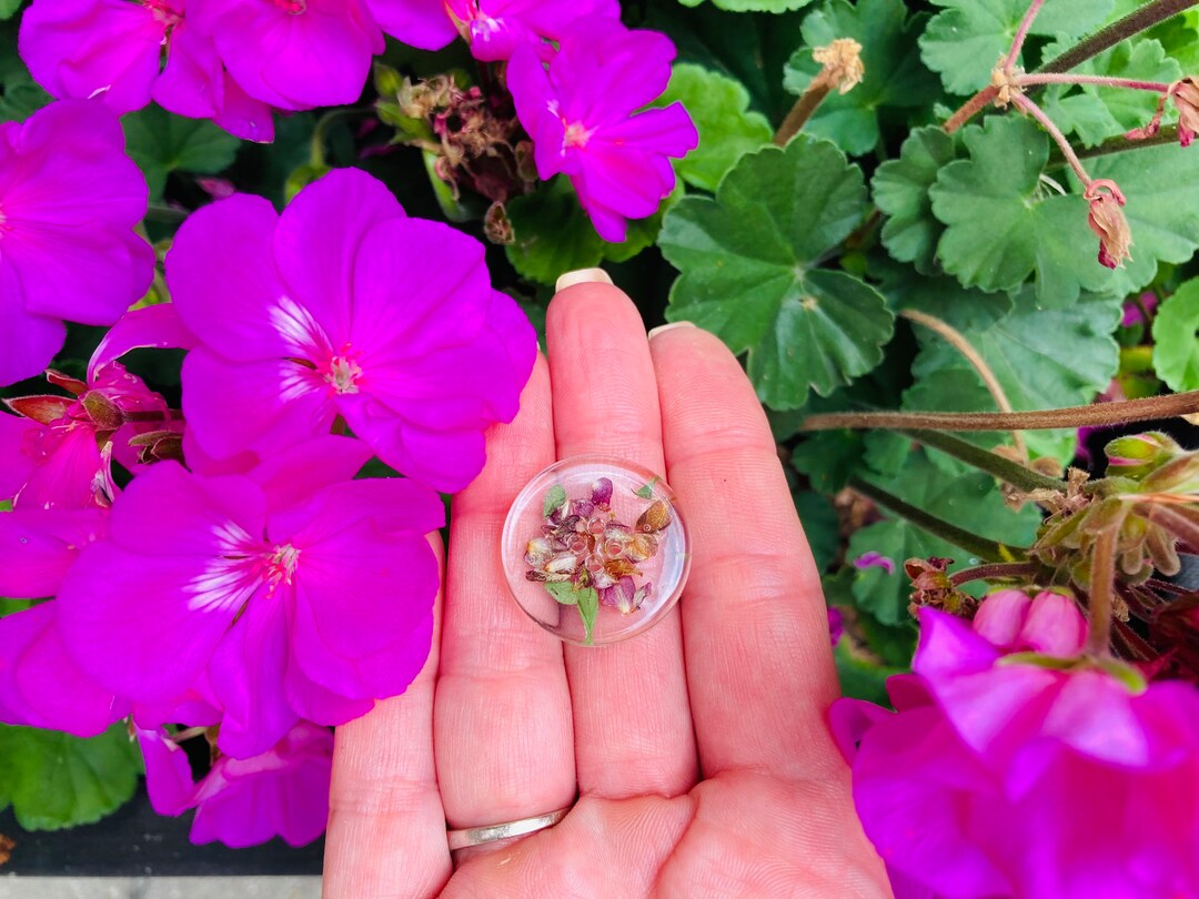 Handmade Floral Buttons, 4-hole Buttons, Epoxy Resin Buttons ...