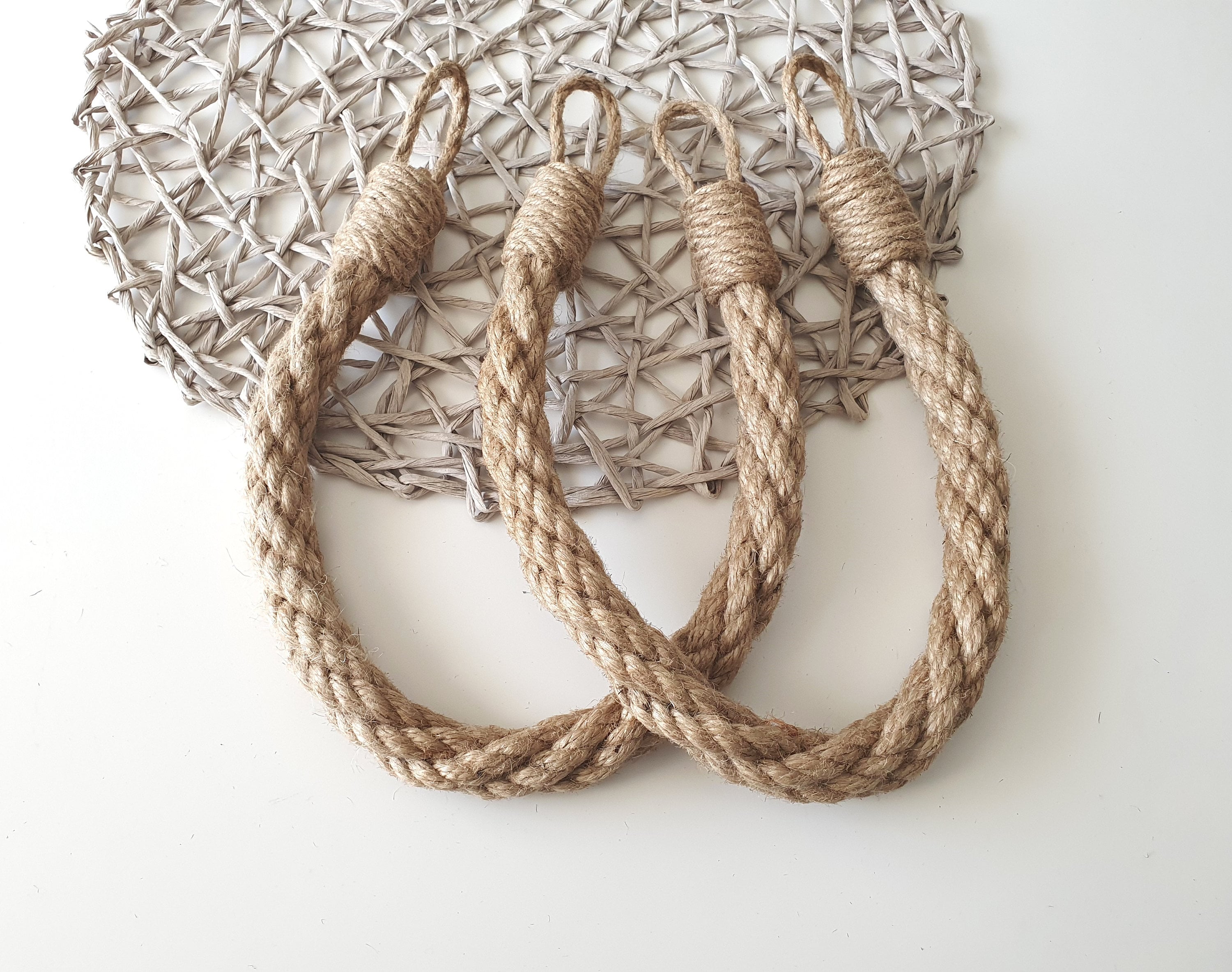 Bag Handles Jute Rope Raw Rope Bag Handles Natural Rope Handles Bag for ...