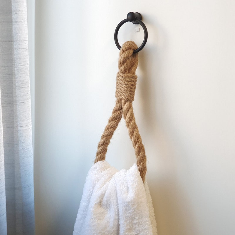 Rope Towel Ring - Etsy