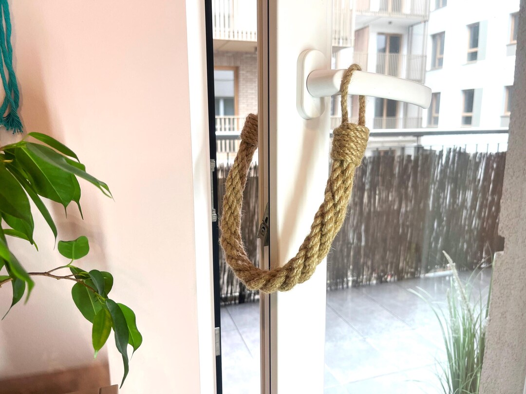Handmade Jute Rope Window Stopper: Boho Rustic Decor - Etsy