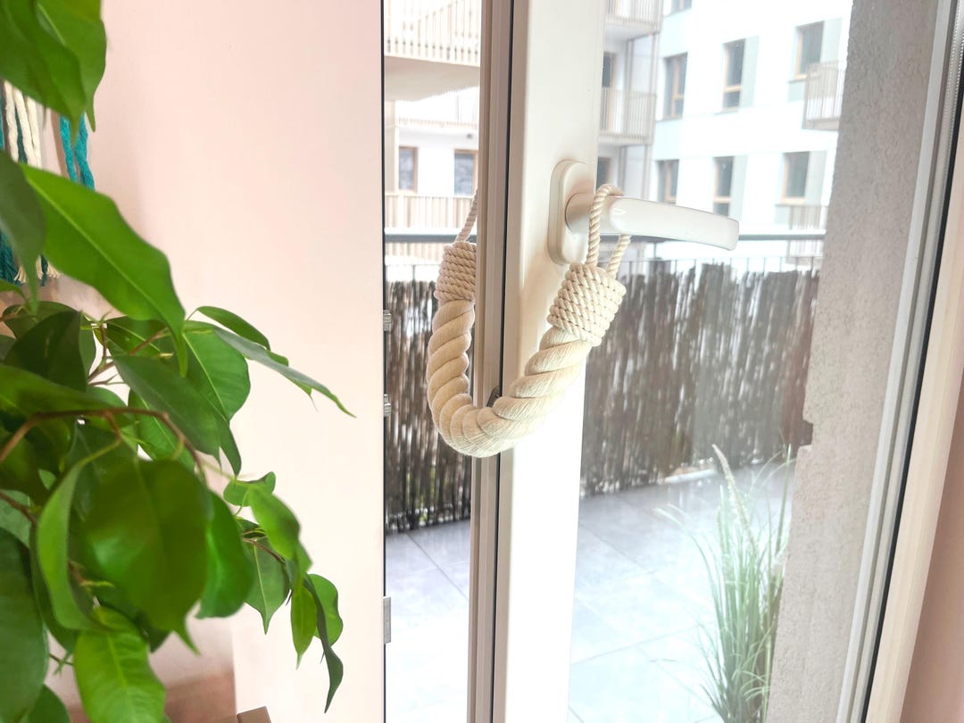 Chunky Cotton Rope Window Stopper: Boho Nautical Decor - Etsy