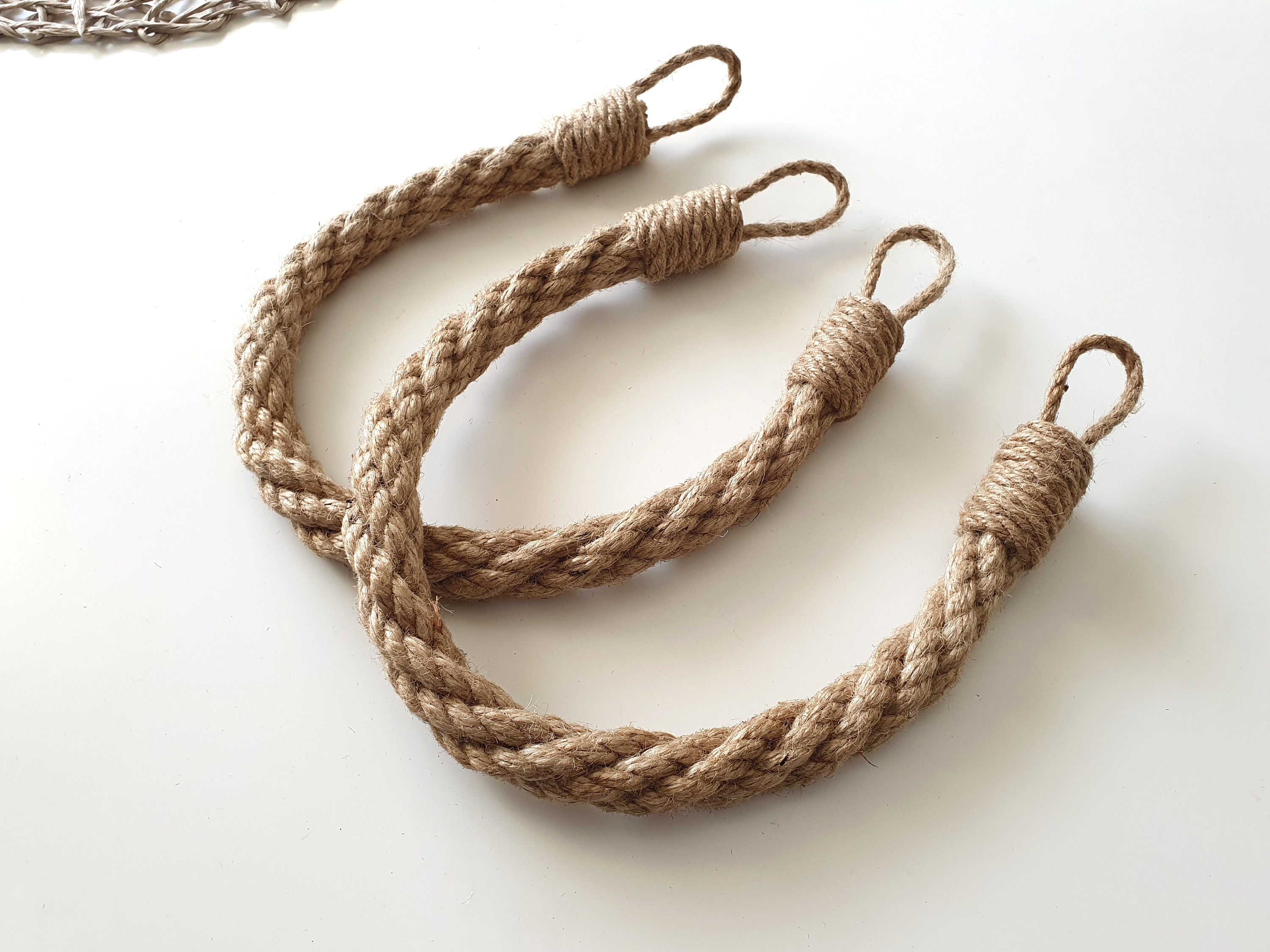 Bag Handles Jute Rope Raw Rope Bag Handles Natural Rope Handles Bag for ...