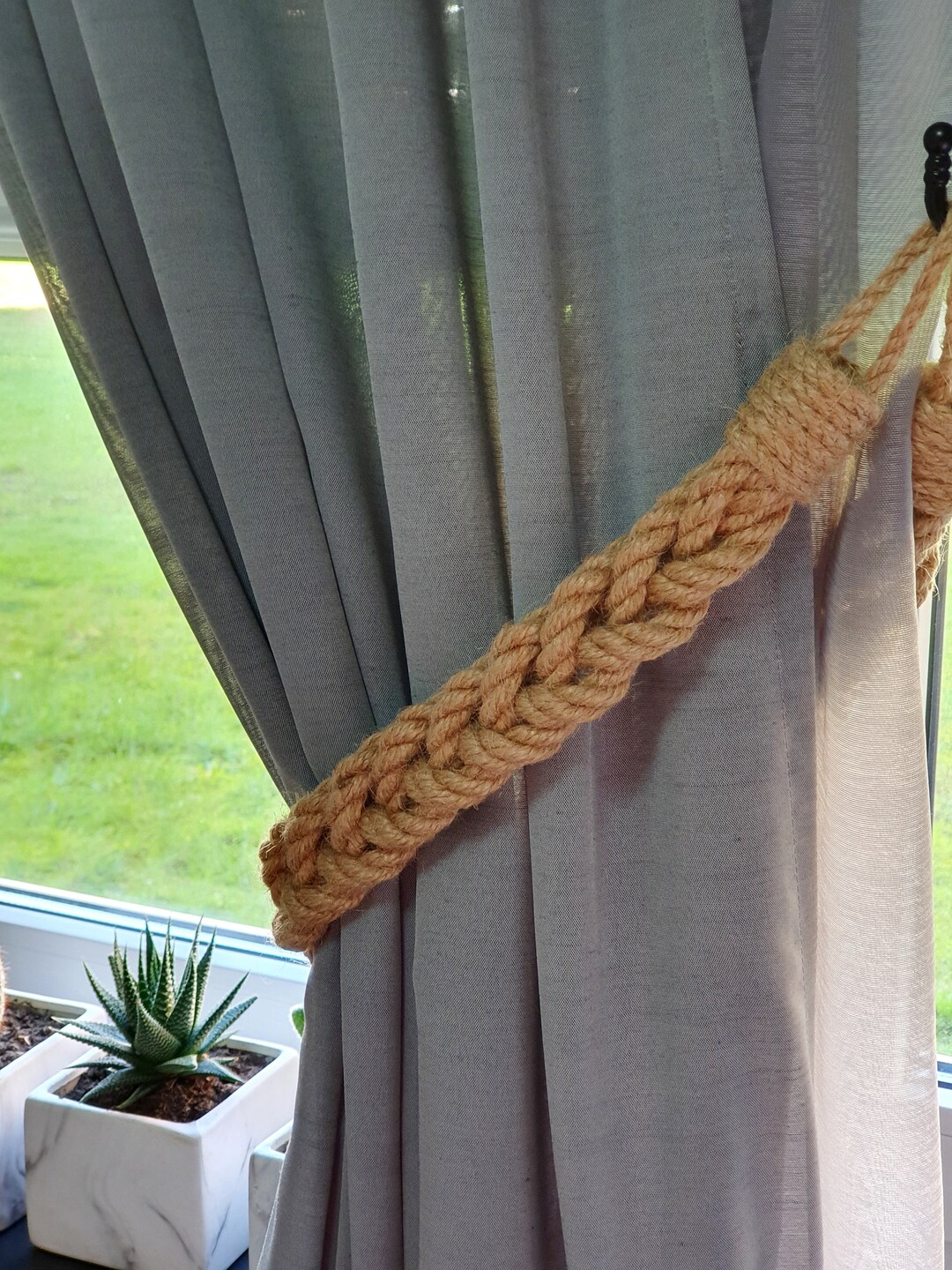 Curtain Tie-back Braid of Four Ropes Holdback Curtain - Etsy