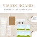 Vision Board Template 2024: Printable Vision Board Template 2024 Law of ...