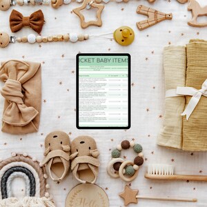 Ultimate Baby Checklist Spreadsheet, Newborn Essentials Shopping List ...