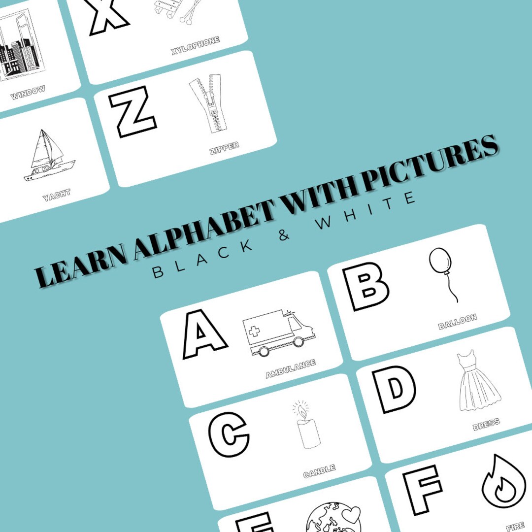 ALPHABET LETTERS Printable Worksheet Toddlers Activities ABC Capital ...