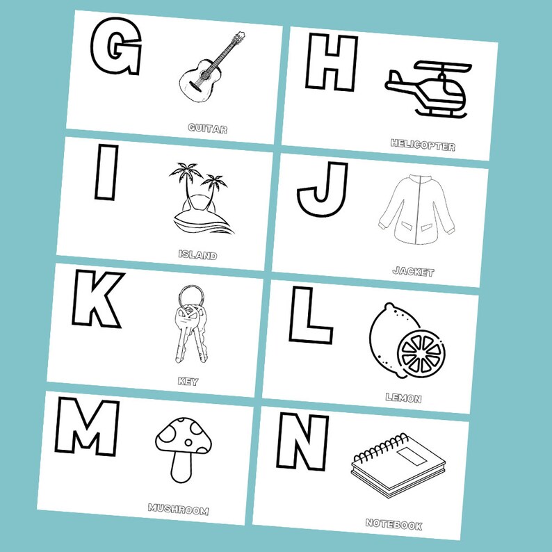 ALPHABET LETTERS Printable Worksheet Toddlers Activities ABC Capital ...