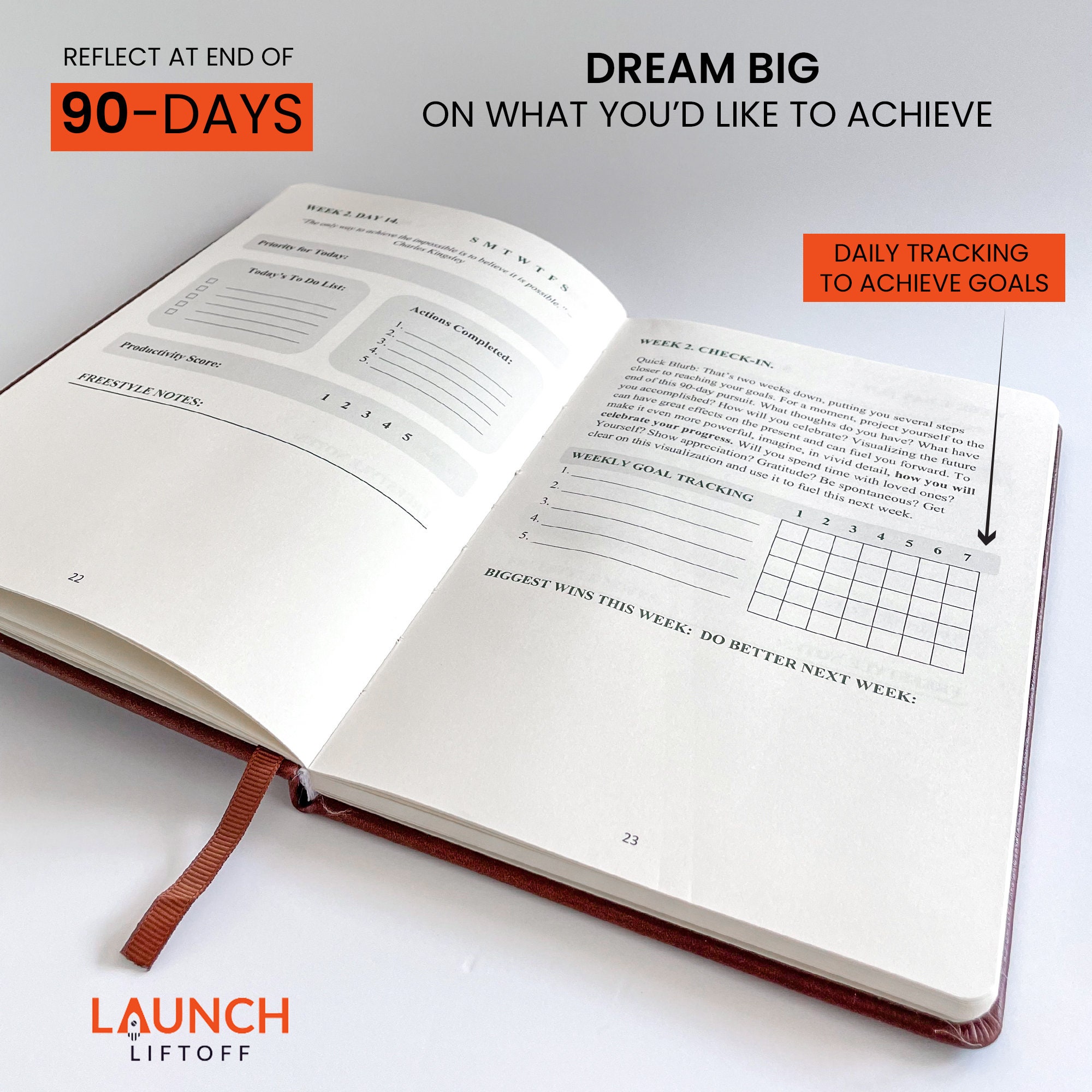 Project Pursuit Productivity Planner - 90-day Goal Tracker | Daily ...