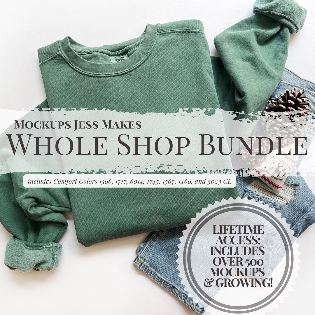 Whole Shop Mockup Bundle, Comfort Colors Super Bundle, Comfort Colors ...