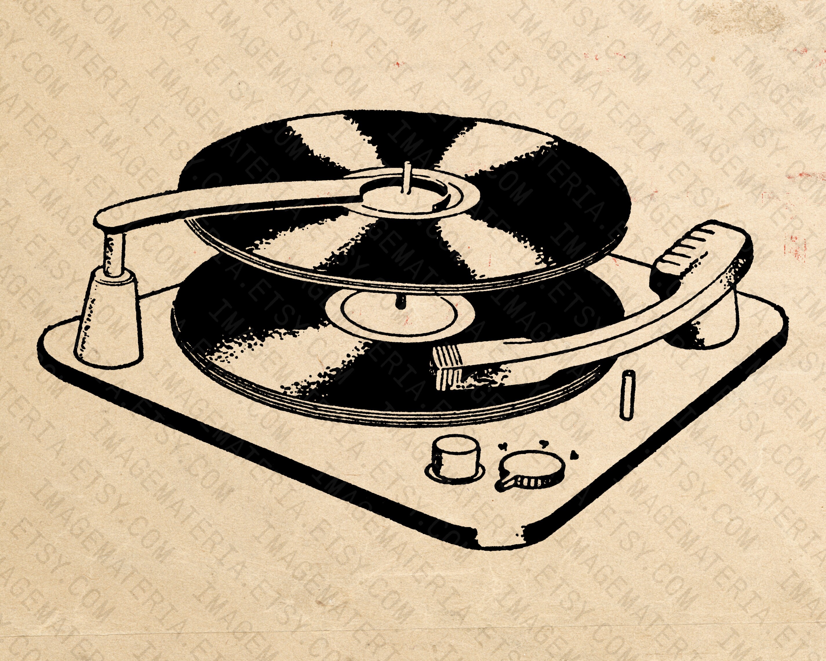 50s Record Clip Art