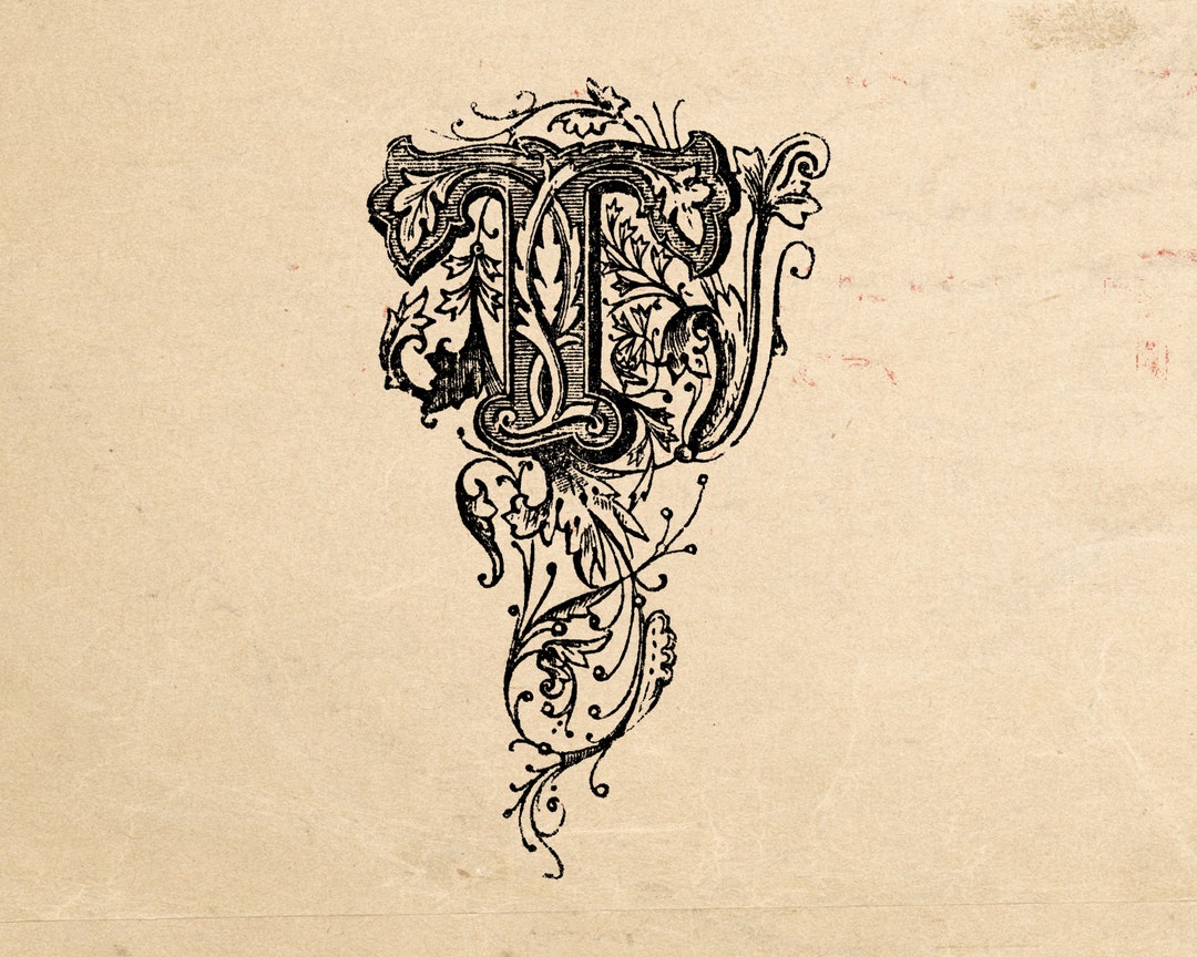 Digital Vintage Victorian Clipart Design Element, Ornate Engraving ...