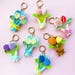 Crochet Flower Keychain Set: Handmade Wedding Favors, Bridal Shower ...