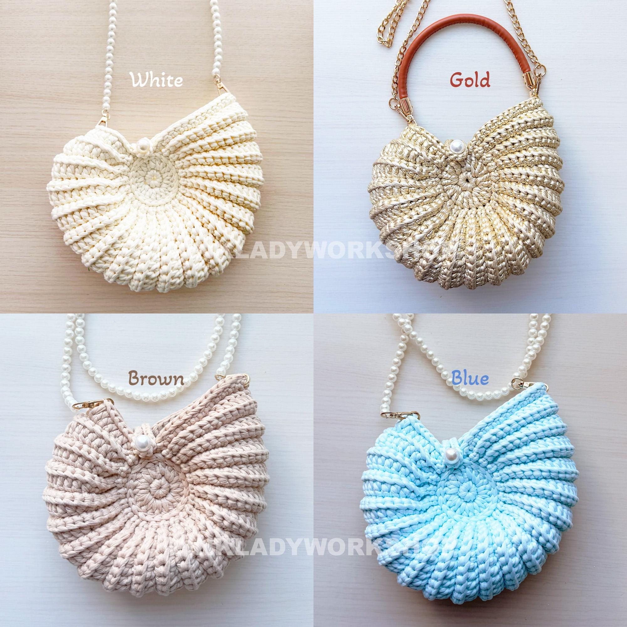 Crochet Spiral Shell Bag: Handmade Boho Crossbody Purse - Etsy