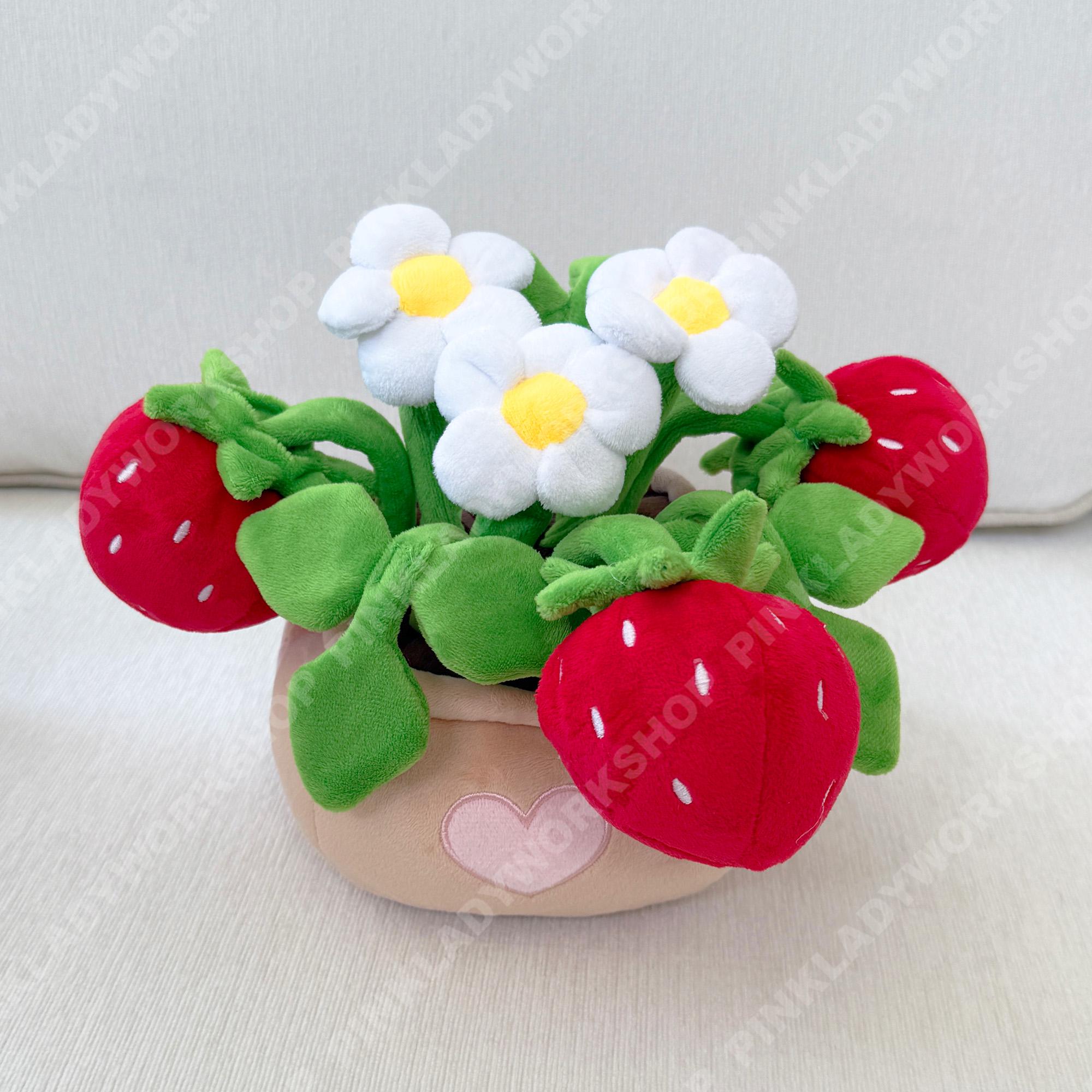 Pinkladyworkshop Exclusive Pink Tulip | Daisy | Strawberry Pot Plush ...
