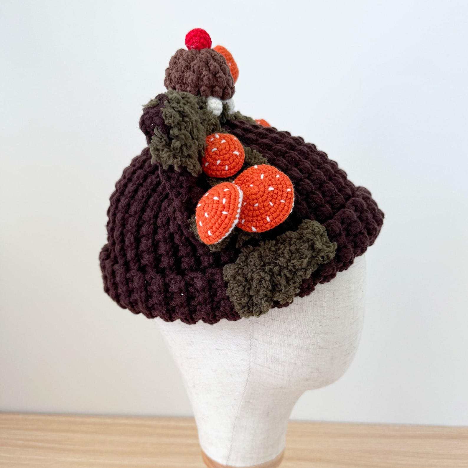 Handmade Crochet Mushroom Hat for Kids | Cottagecore Beanie - Etsy