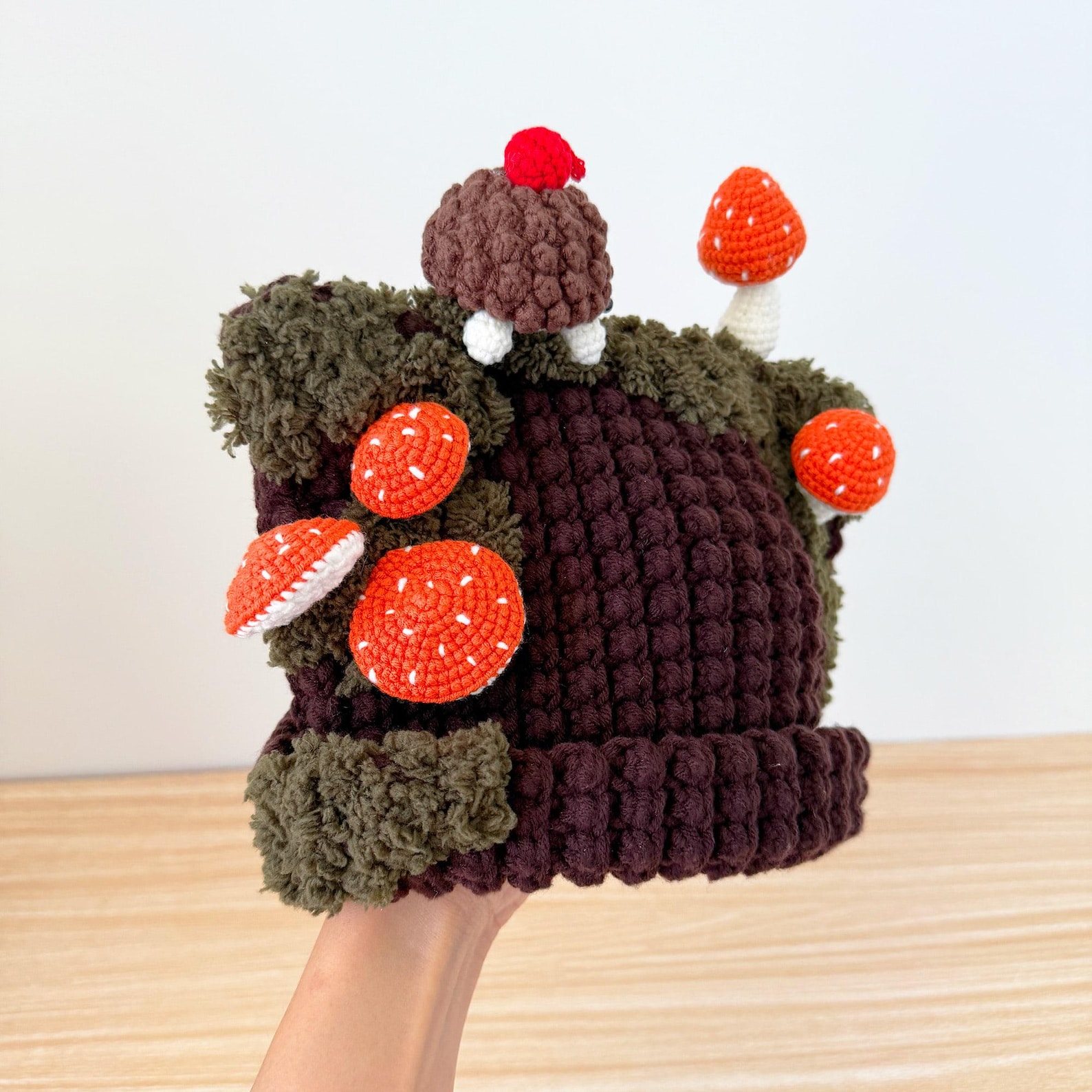 Handmade Crochet Mushroom Hat for Kids | Cottagecore Beanie - Etsy