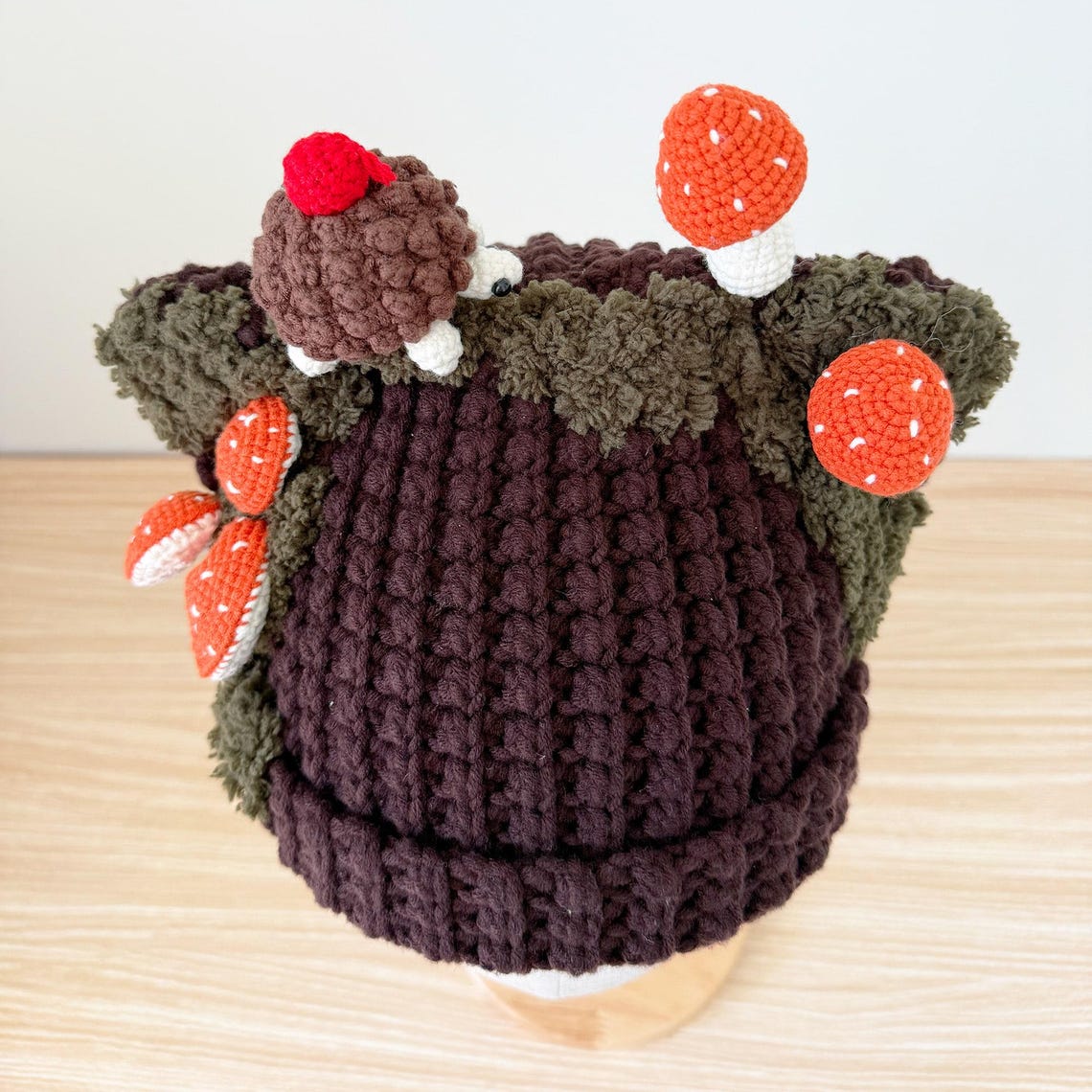 Handmade Crochet Mushroom Hat for Kids | Cottagecore Beanie - Etsy