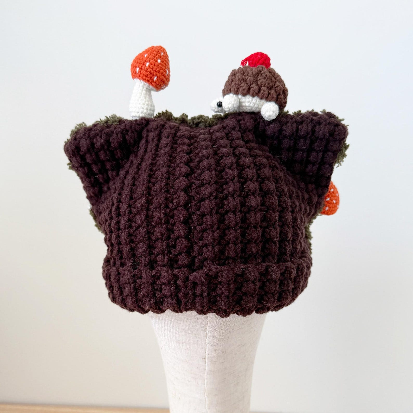 Handmade Crochet Mushroom Hat for Kids | Cottagecore Beanie - Etsy