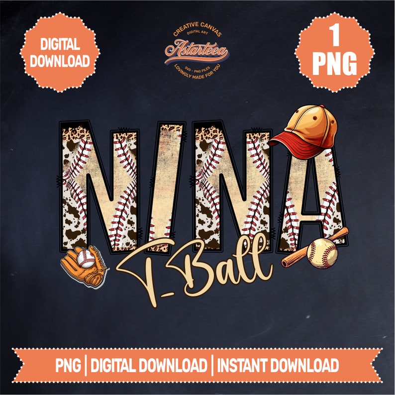 Baseball Nina Png | Doodle Letters PNG | T-ball Nina Baseball Png ...