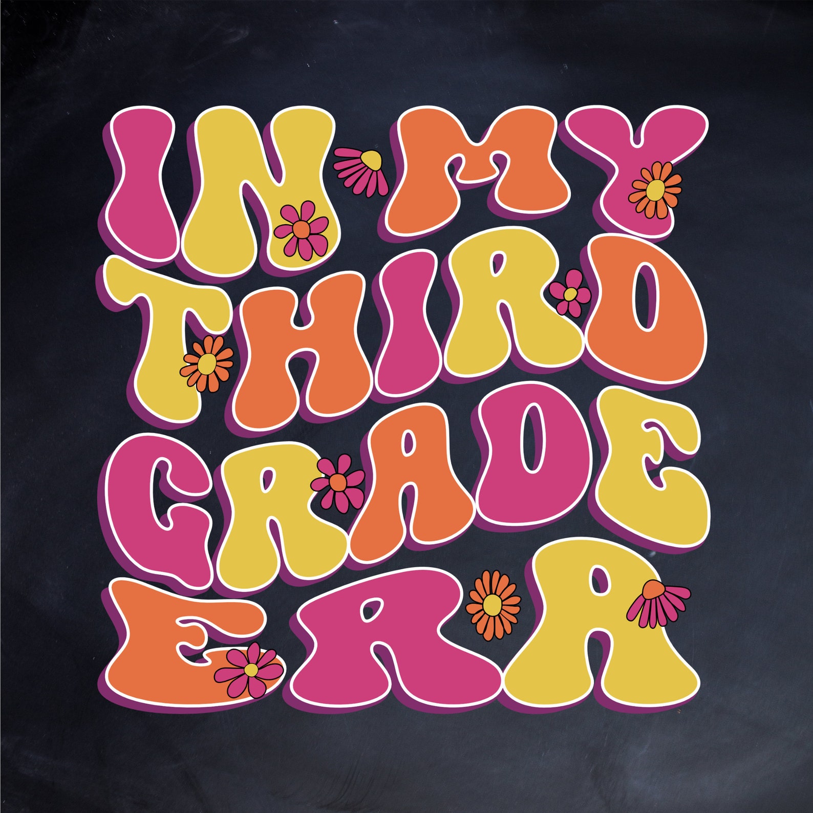 In My Third Grade Era Png in My Second Grade Era First Grade - Etsy