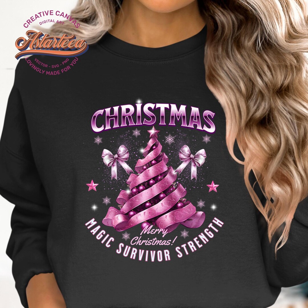 Magic Survivor Strength PNG | Christmas Gift | Breast Cancer Awareness ...