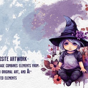 Cute Witch PNG | Mystical Watercolor | Magic Clip Art | Witchy Clip Art ...
