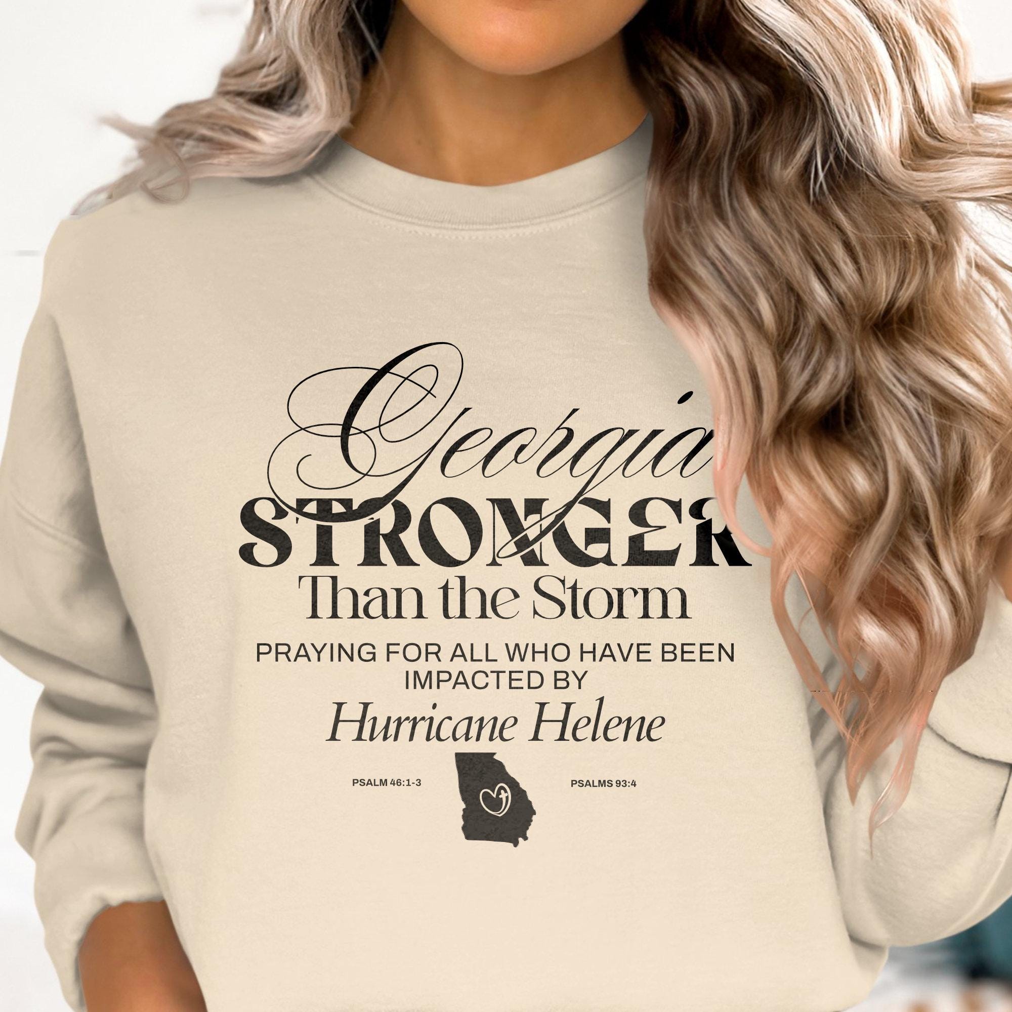 Georgia Stronger Than the Storm PNG, Svg, Hurricane Helene, Florida Map ...