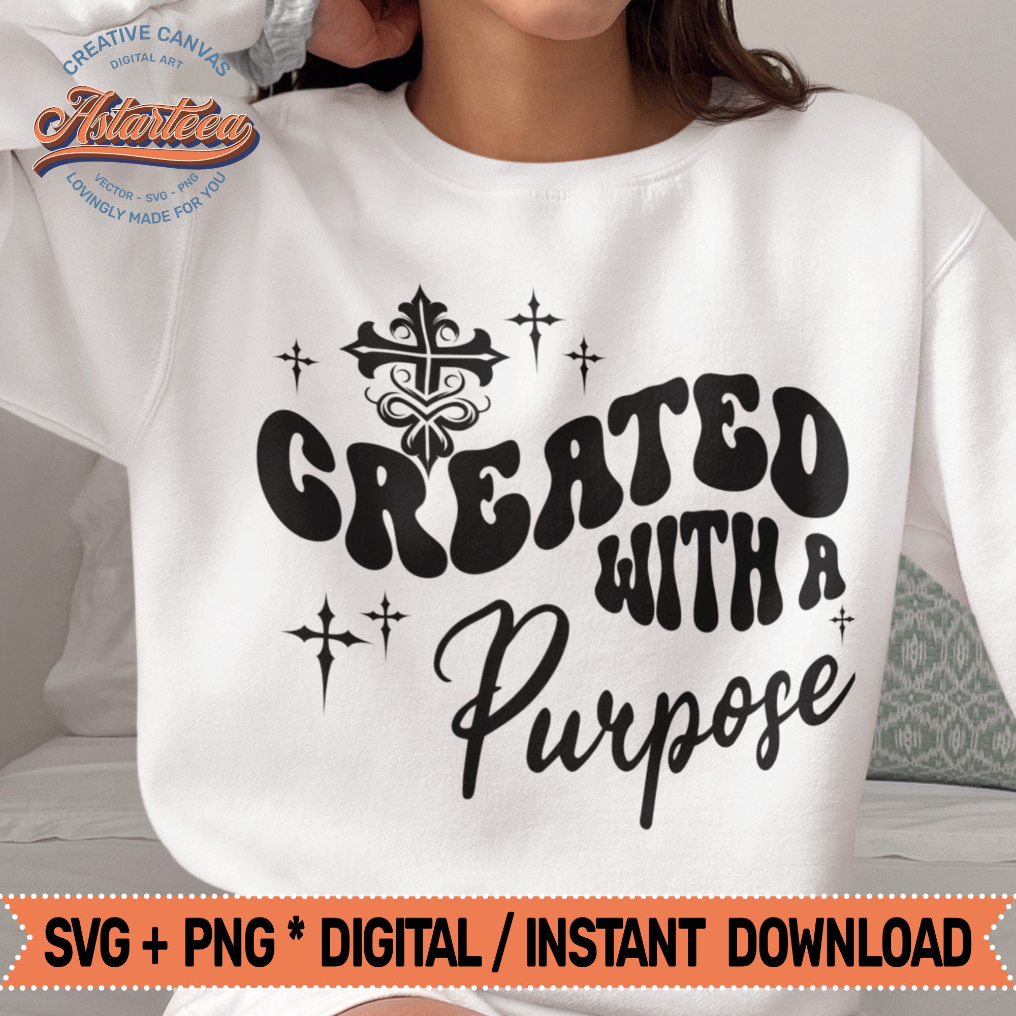 Created With a Purpose SVG PNG Faith Svg You Matter Svg Christian Svg ...