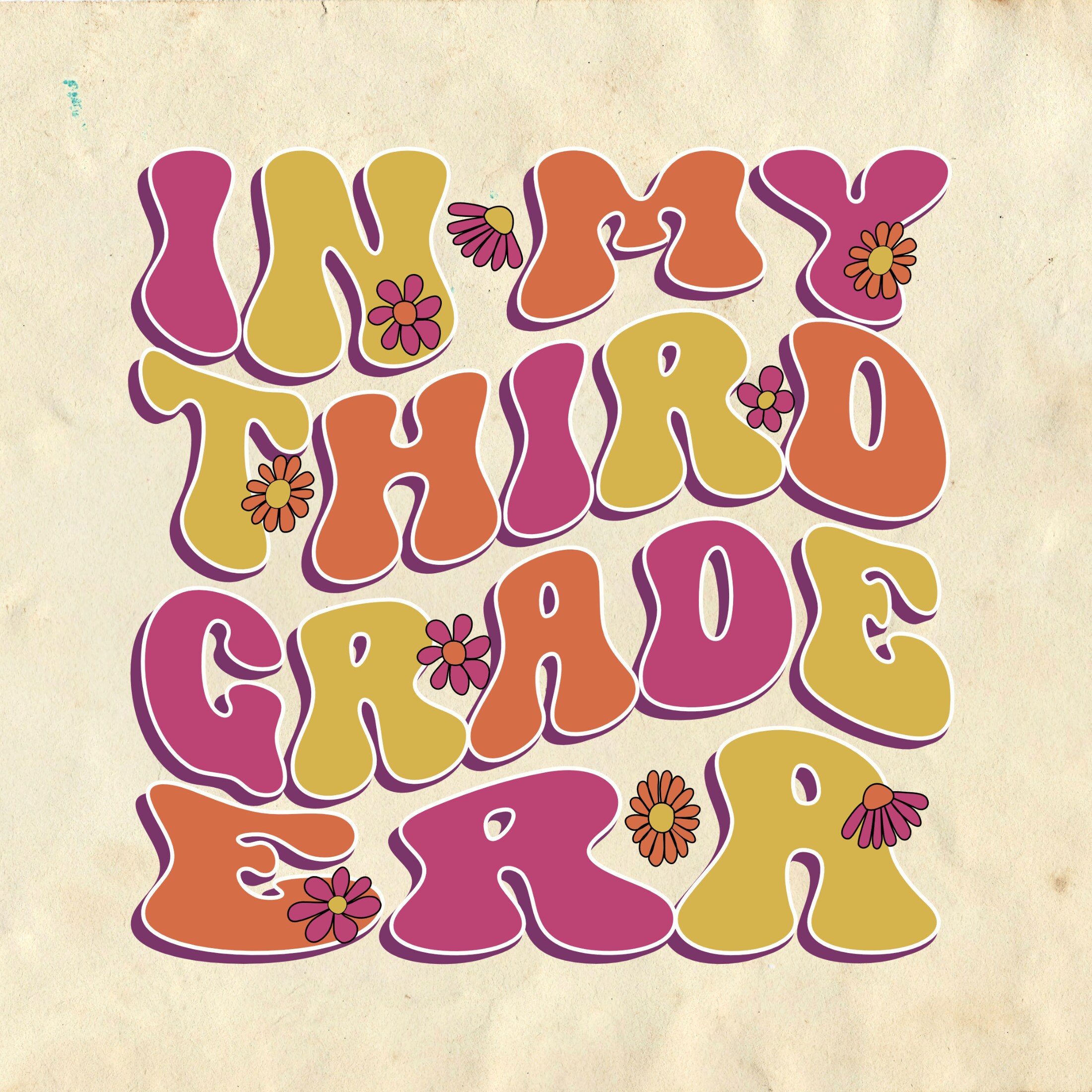 In My Third Grade Era Png in My Second Grade Era First Grade - Etsy