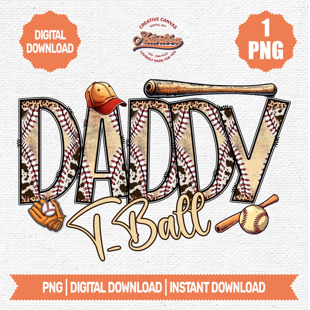 Baseball Daddy Png | Doodle Letters PNG | T-ball Daddy Baseball Png ...