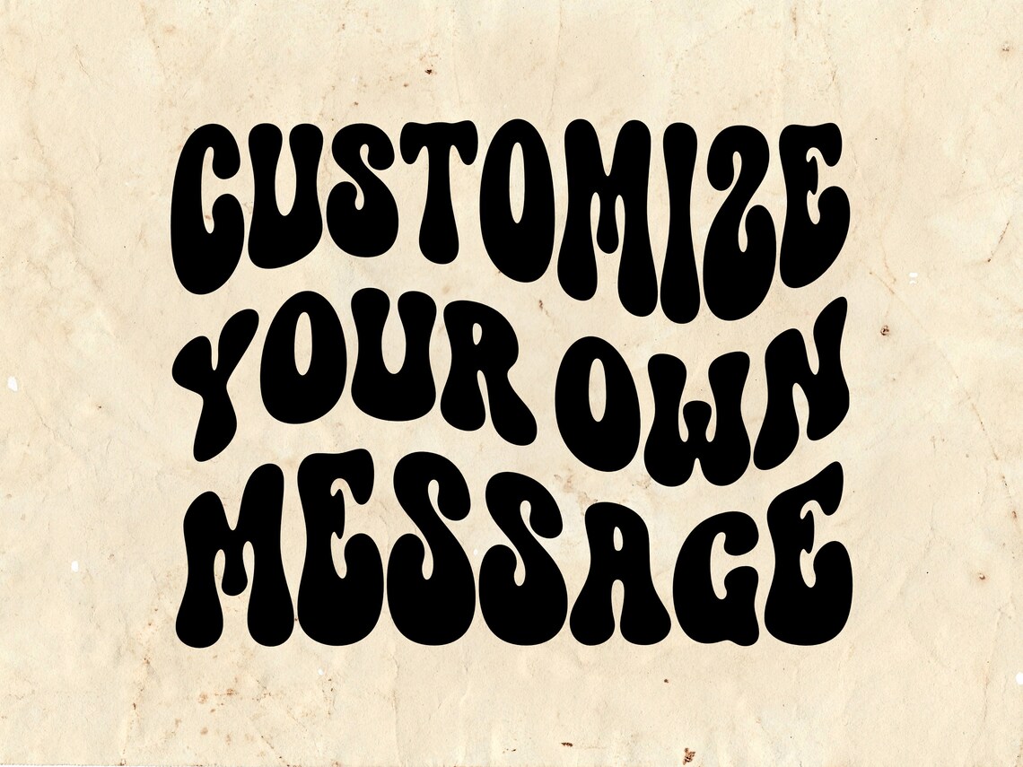 Custom Wavy Text Svg Custom Wavy Text Png Custom Wavy Font - Etsy