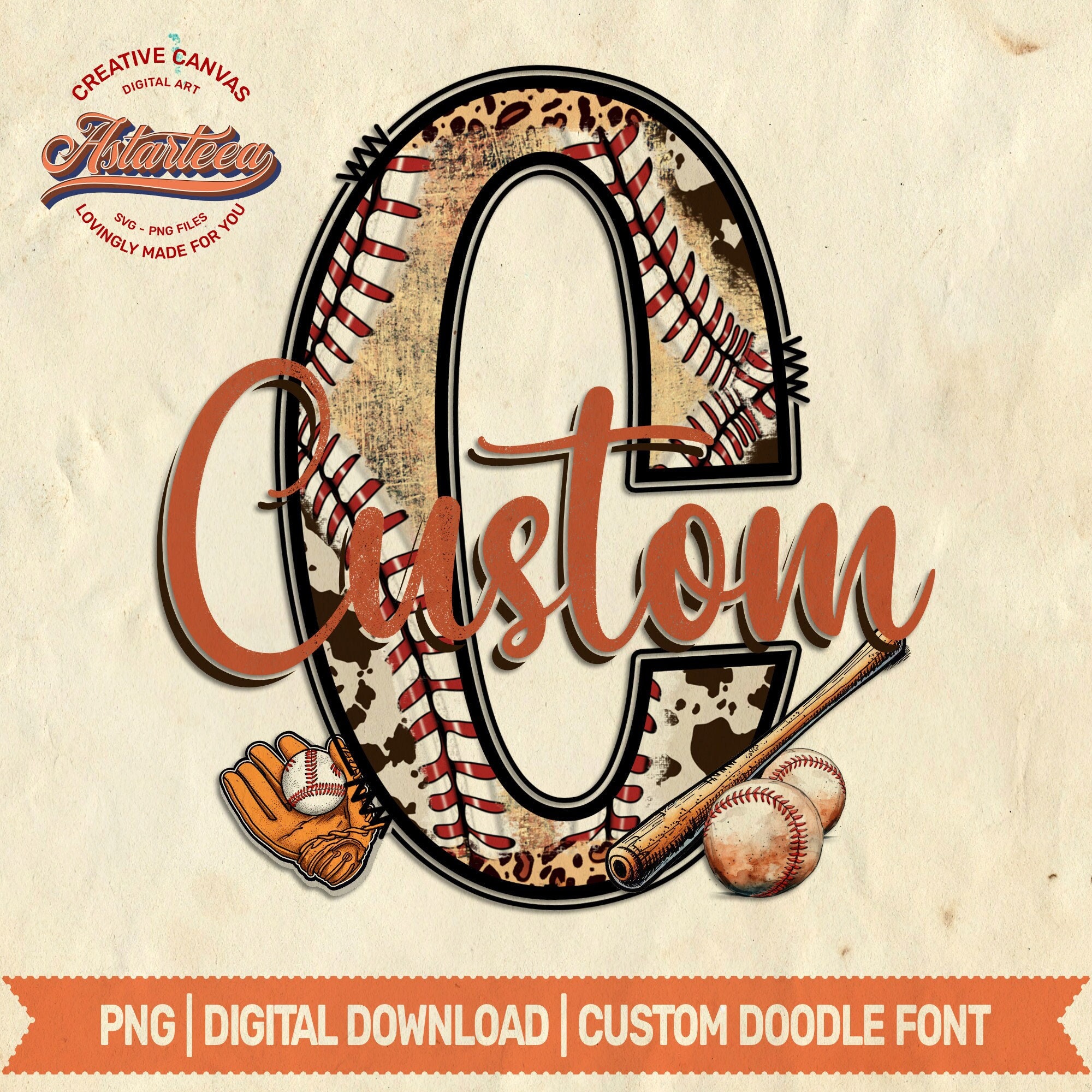 Custom Baseball Png Baseball Gunner Png Doodle Letters PNG Custom ...