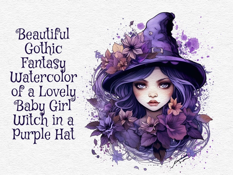 Cute Witch PNG Mystical Watercolor Magic Clip Art Witchy - Etsy