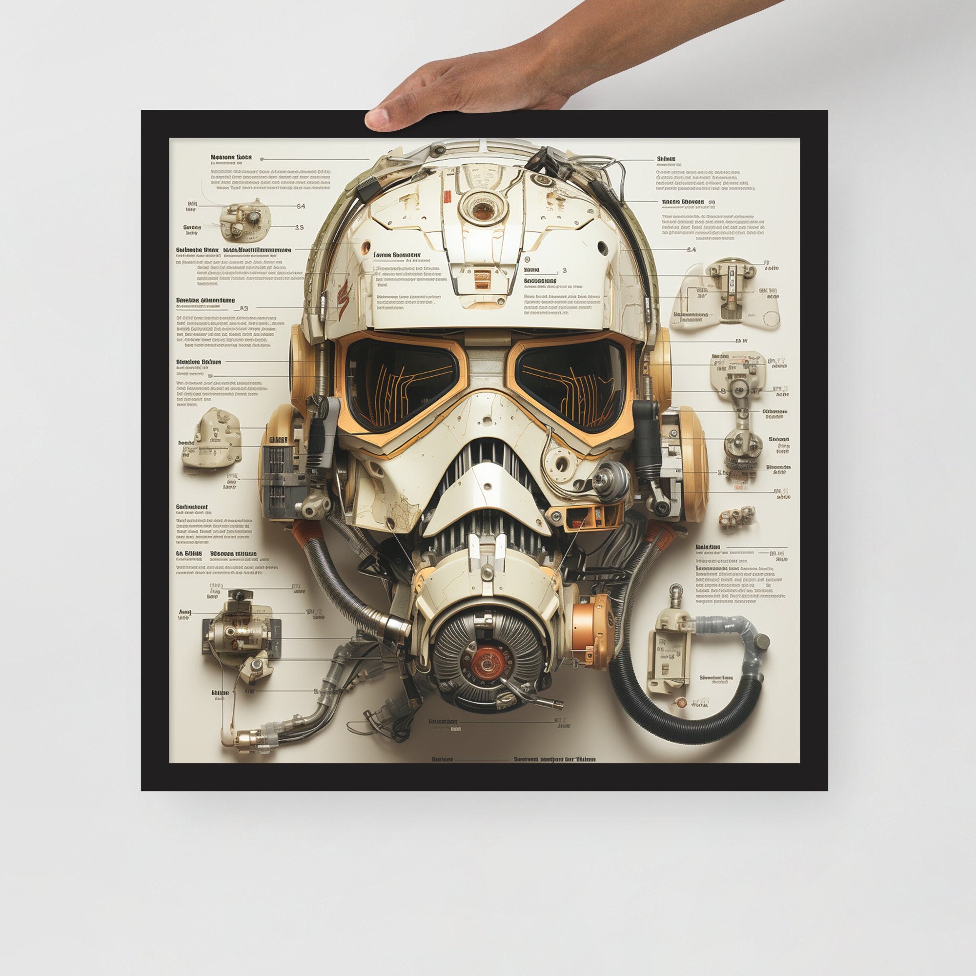 Nerd Poster Decor Modern Art Print Man Cave Poster Rebel Trooper Wall ...