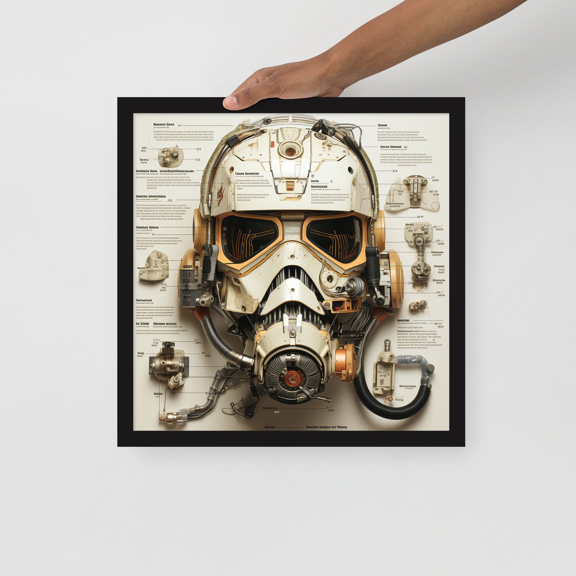 Nerd Poster Decor Modern Art Print Man Cave Poster Rebel Trooper Wall ...