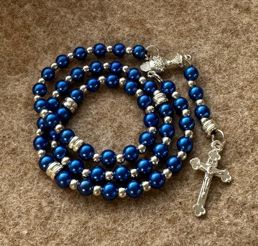 Children's Rosary Beads With Cross and Chalice, Boys or Girls - Etsy
