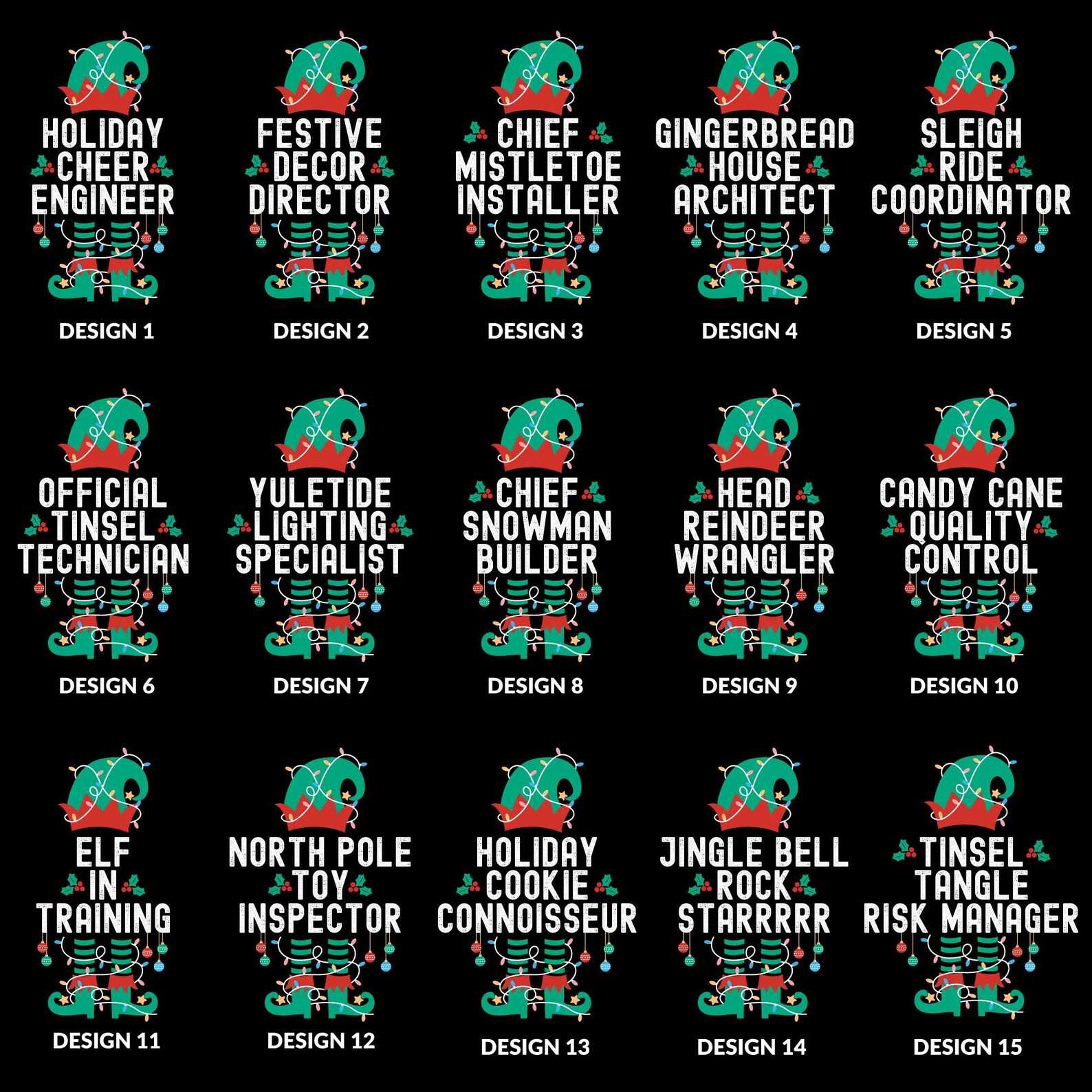 Funny Christmas Elf Crew Shirt, Group Matching Family Holiday Tee ...