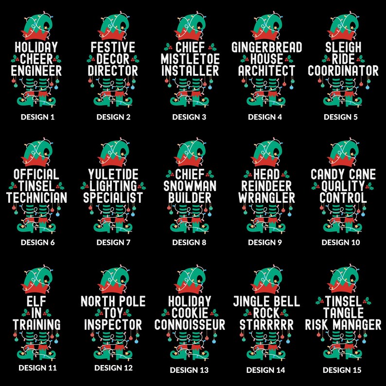 Funny Christmas Elf Crew Shirt, Group Matching Family Holiday Tee ...