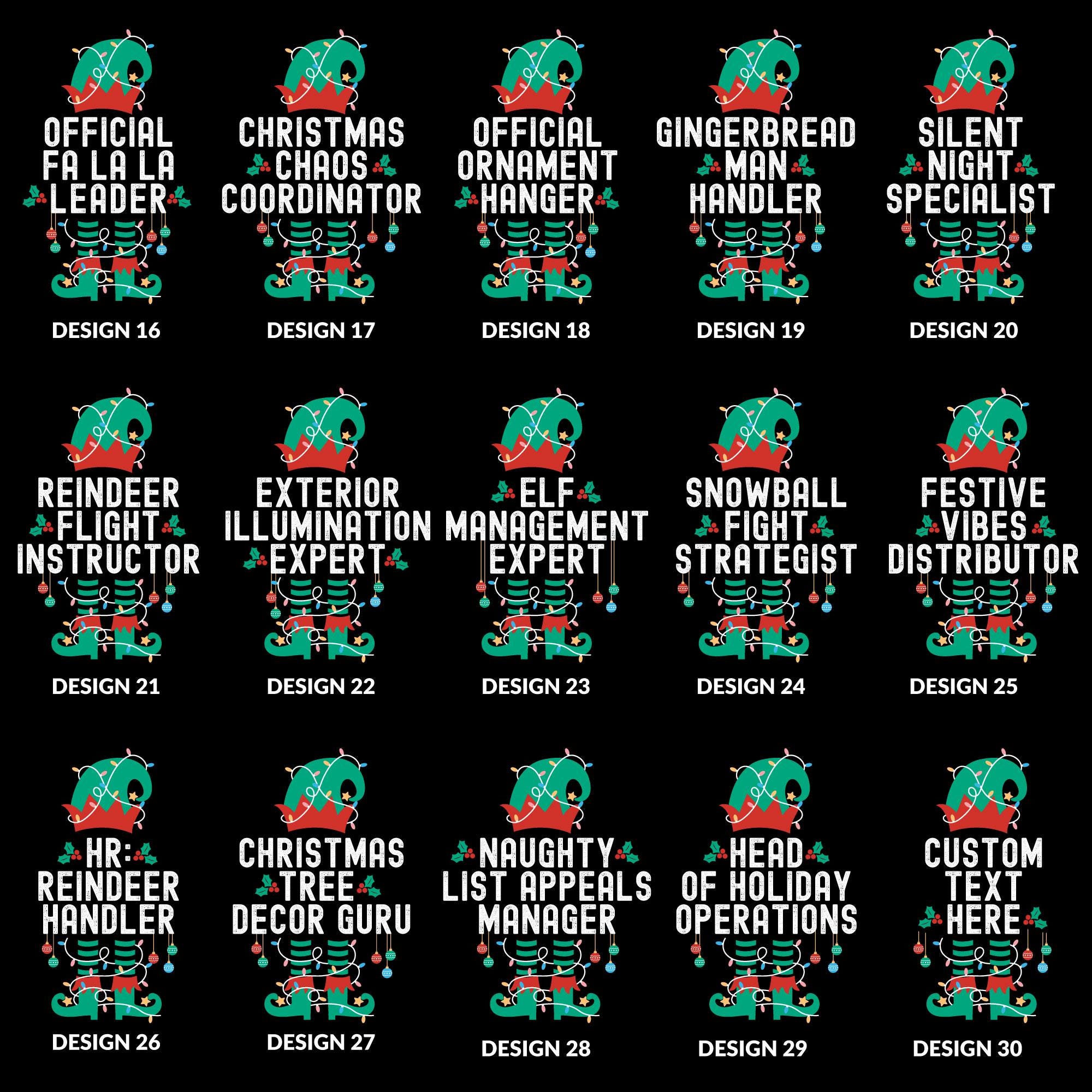 Funny Christmas Elf Crew Shirt, Group Matching Family Holiday Tee ...