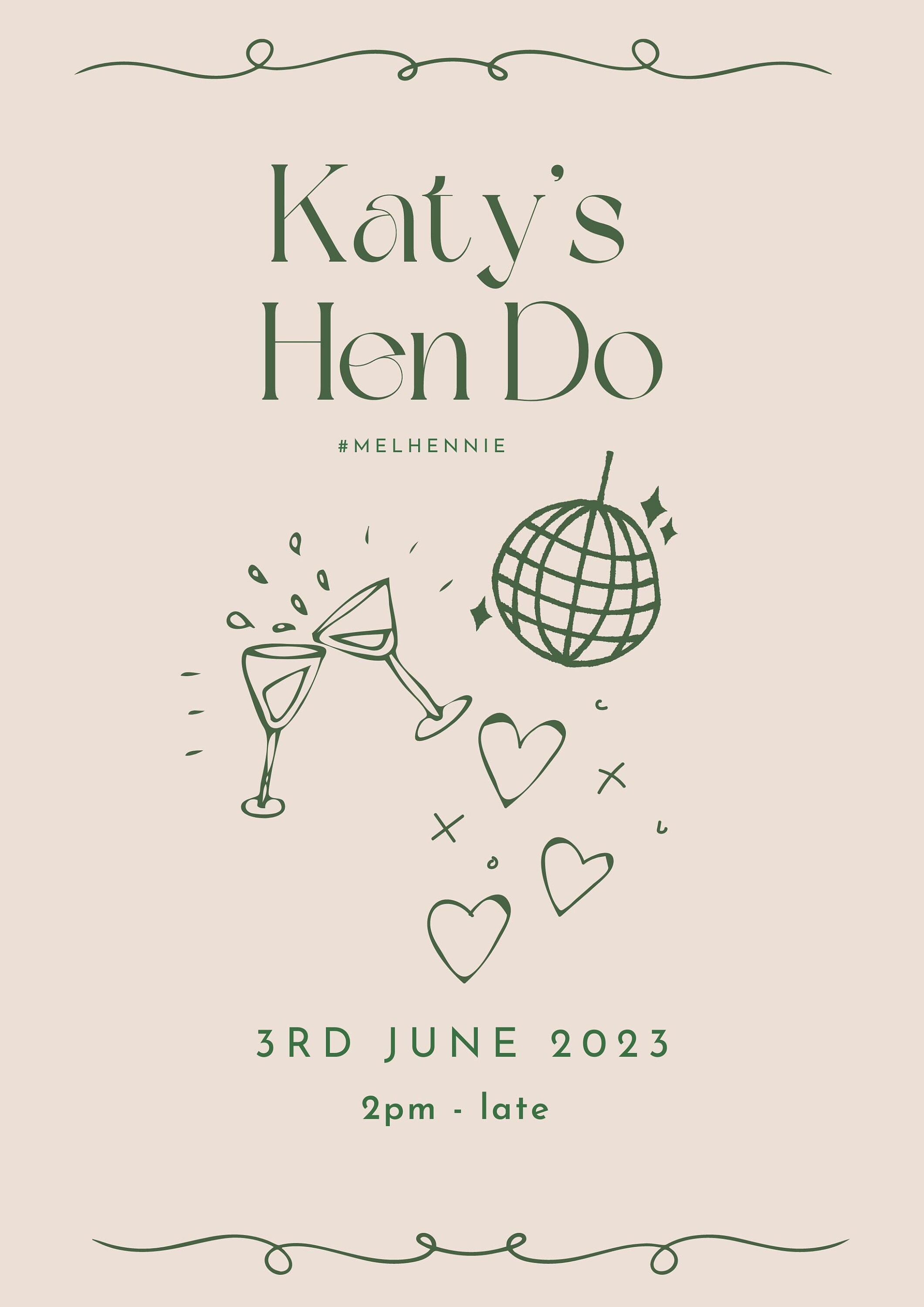 Minimalist Personalised Hen Do Welcome Sign - Etsy